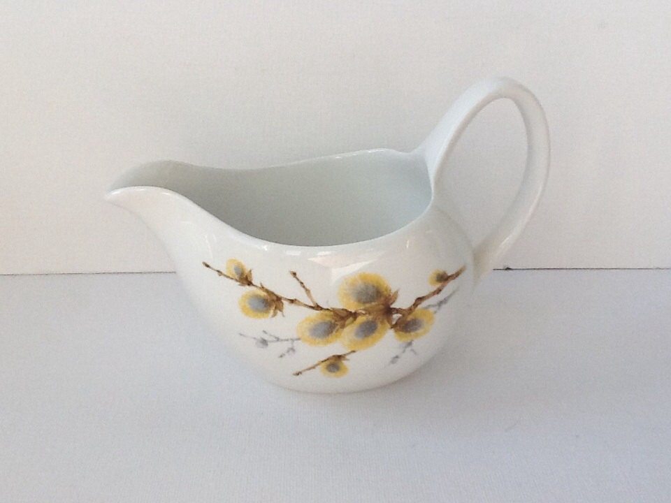 1950s Midwinter Jug, “Spring Willow”, Stylecraft Range, Fashion Shape ...