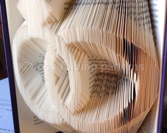 5 inverted Heart Book Folding Pattern