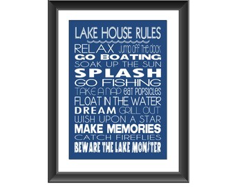 Lake house rules | Etsy