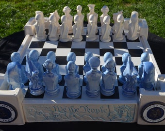 Ceramic chess set | Etsy