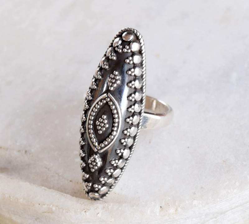Vintage Style Bohemian Ring Boho Ring Sterling By Silverplace99