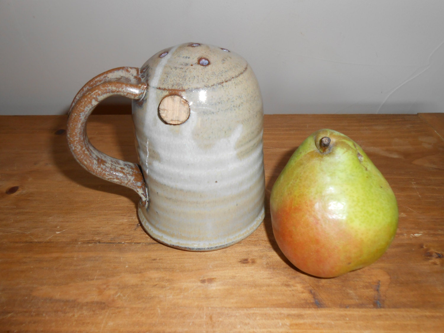 Handmade Pottery Shaker – Vintage Unusual Handmade/Hand Thrown Pottery ...