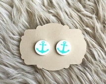Popular items for anchor earrings on Etsy