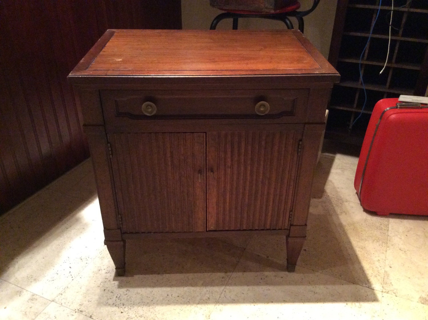 Vintage mid century Drexel Triune Collection Nightstand side lamp ...