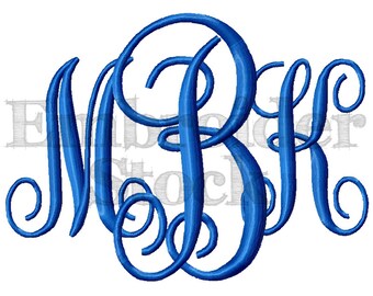 Master Circle Font Full Alphabet Font Monogram by Embroiderstock