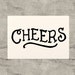 CHEERS Kitchen Art Kitchen Decor Fun Poster Cheers Poster