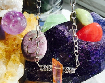 Items similar to Crystal Chain Necklace on Etsy