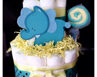 Popular items for dumbo diaper cake on Etsy