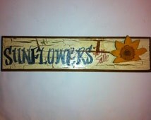 Popular items for sunflower signs on Etsy