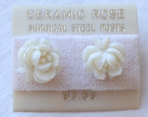 Popular items for ceramic rose on Etsy