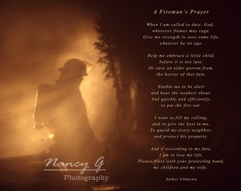 Firefighter prayer | Etsy