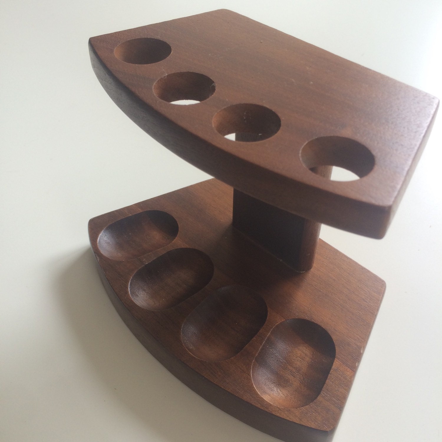 Wood spoon knife fork stand kitchen counter display dish tray holder ...