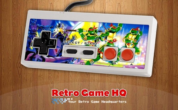 NES TMNT Teenage Mutant Ninja Turtles Controller Overlay