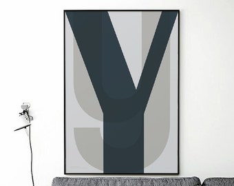 Monogram letter y | Etsy