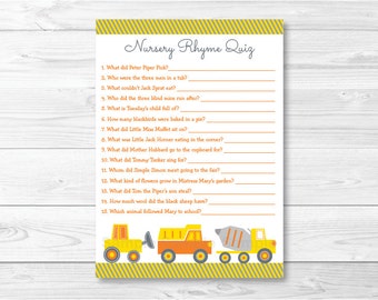 Nursery rhyme quiz | Etsy
