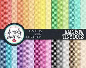 Striped Digital Paper Pack Rainbow Stripes by SimplyBrenna