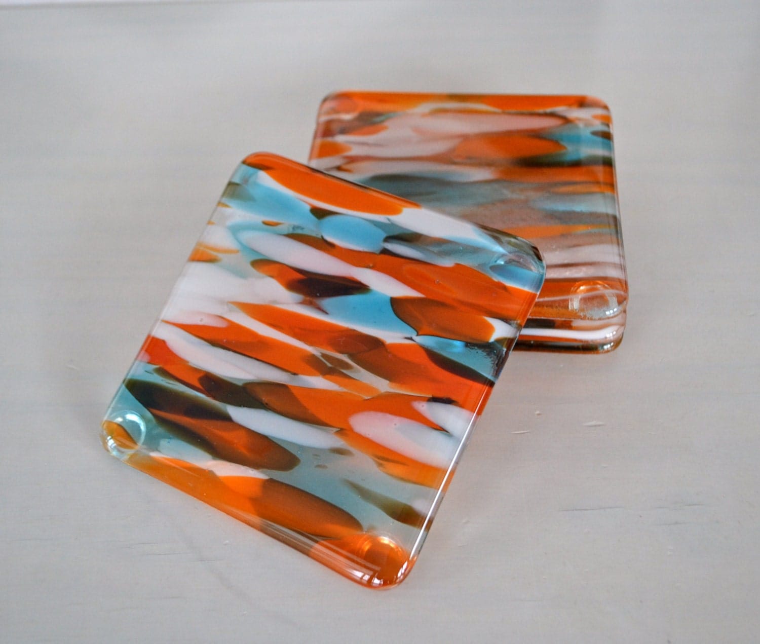 Painted Desert Fused Glass Coasters