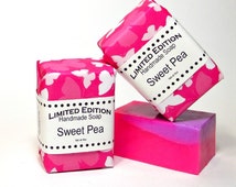 Popular items for sweet pea soap on Etsy