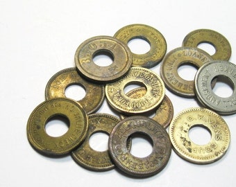 Vintage Carnival Tokens: Game Tokens, Amusement Tokens, 12 Pieces in ...