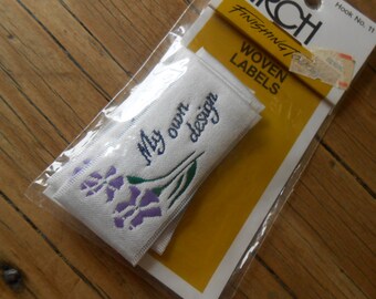 My Own Design Vintage Woven Birch Labels, Sew On Labels