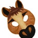 Children's Safari Animal HYENA Felt Mask