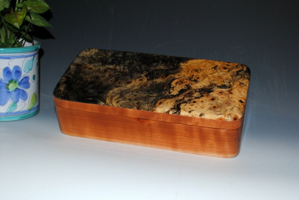 Handmade Wood Jewelry, Stash or Treasure Box with a Sliding Tray ...