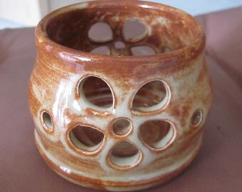 Pottery luminary | Etsy