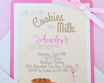 Milk cookies party | Etsy