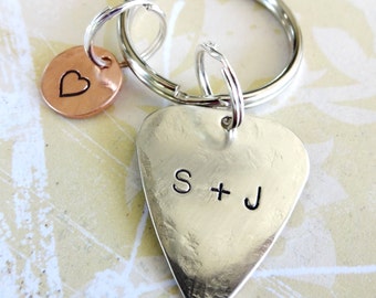 CARPE DIEM Hand Stamped Washer Key Chain by MetalExpressions