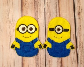 Minion finger puppet | Etsy