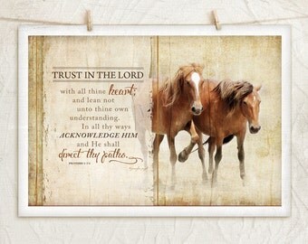 Horse scripture | Etsy