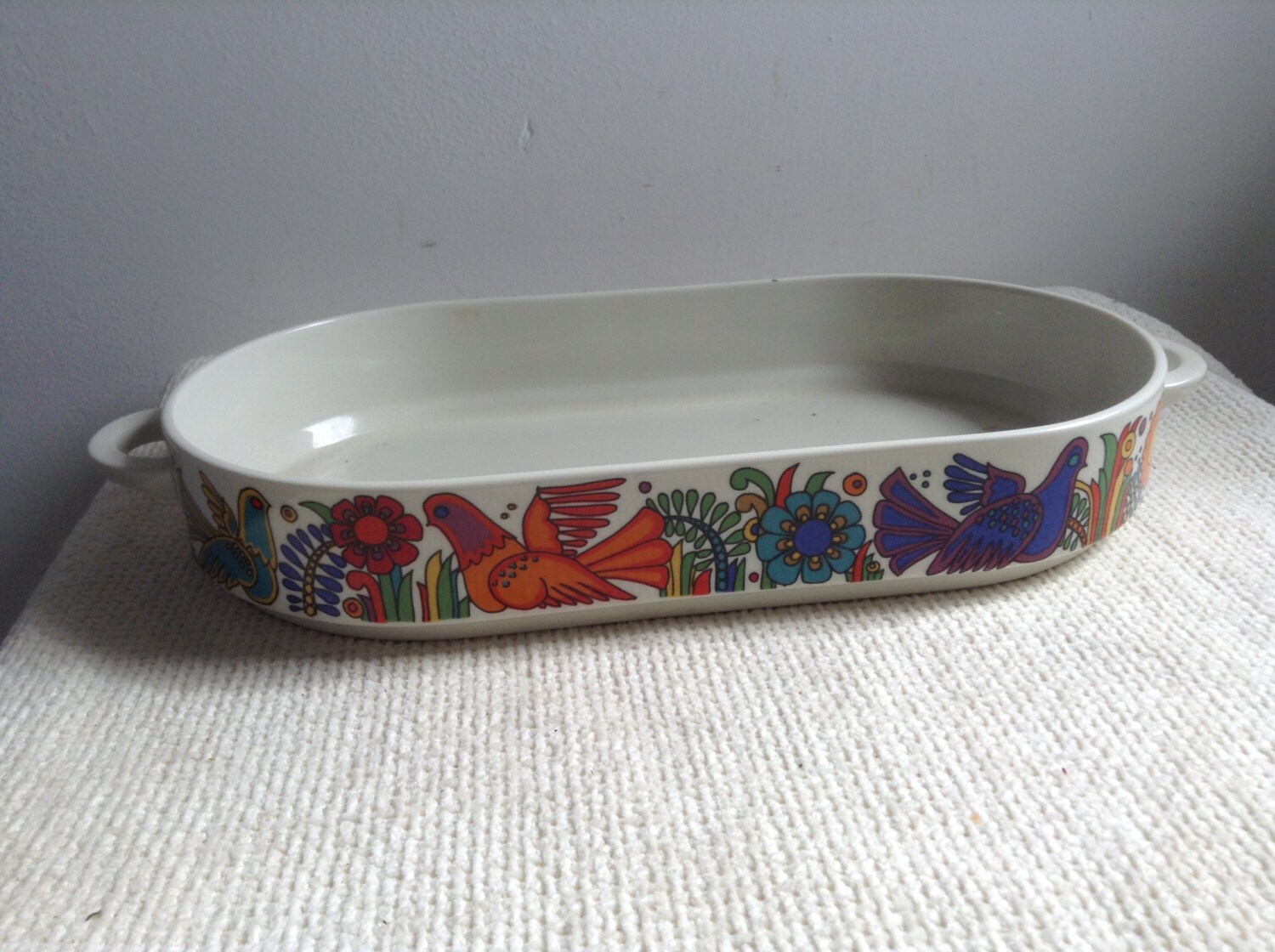 Vintage Villeroy & Boch 13 inch Roaster, in the Acapulco pattern. Made ...