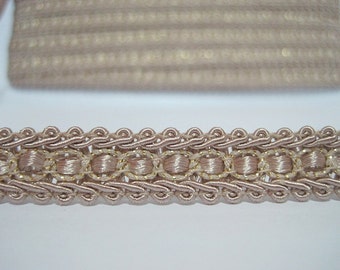 5 Yards 3/8 Beige Gimp Braided Trim Gimp Braid by ichimylove