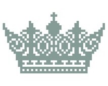 Unique crown cross stitch related items | Etsy
