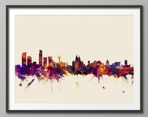 Popular items for liverpool skyline on Etsy