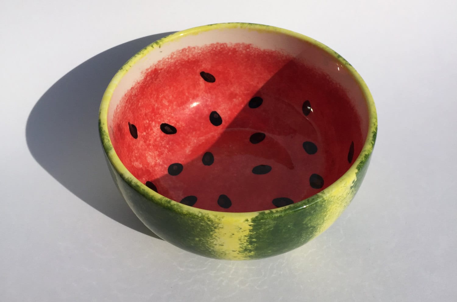 Watermelon bowl Ceramic Cereal Salad Fruit howl Serving