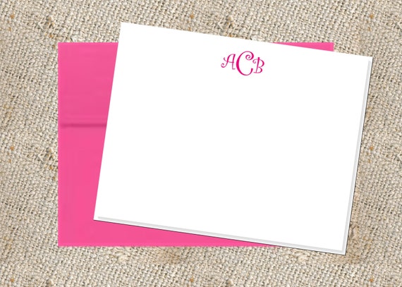 Personalized Stationery 25 note cards & envelopes