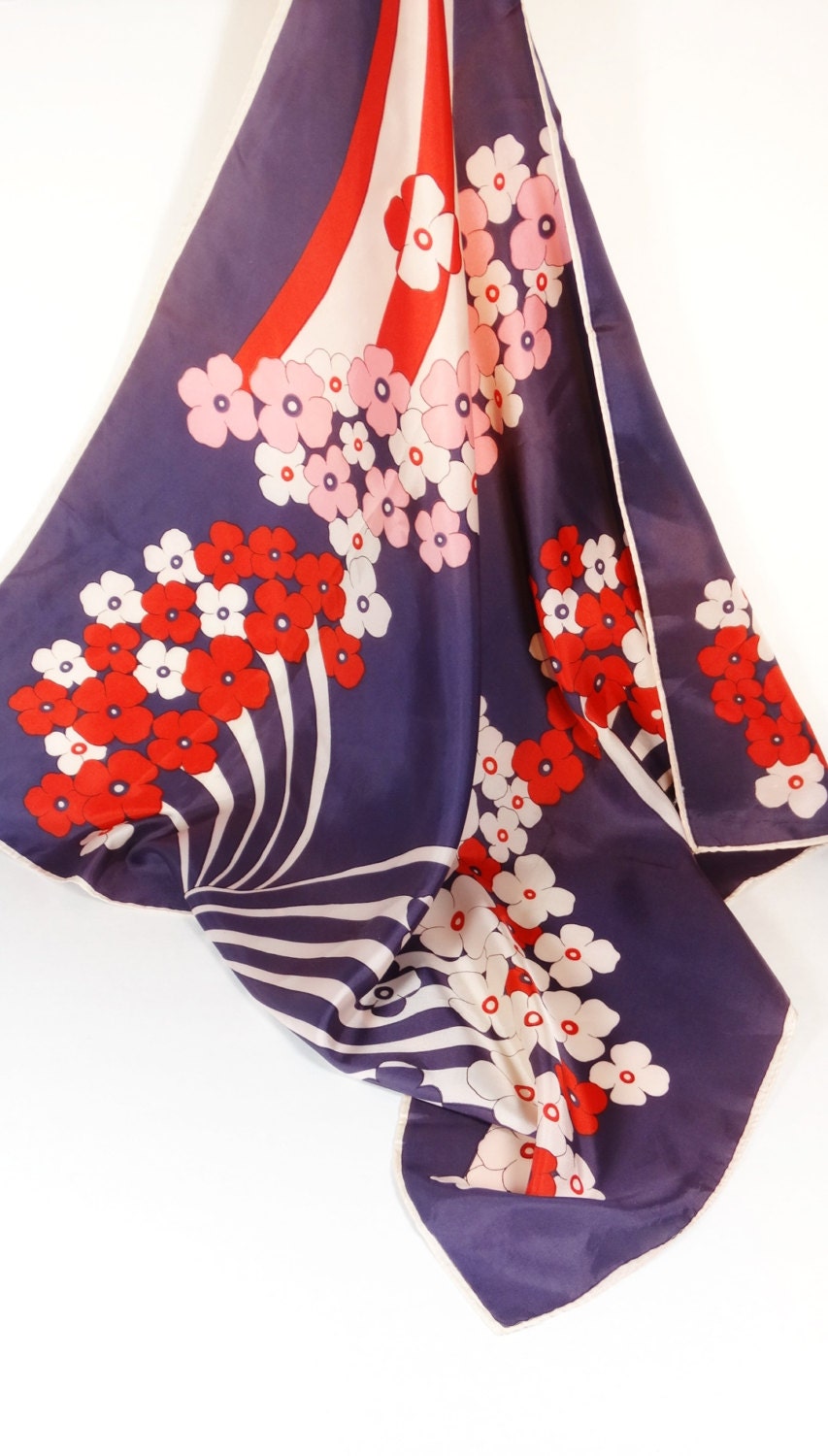 Vintage 60s-70s Floral Scarf – Haute Juice