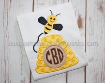 Popular items for bee monogram on Etsy