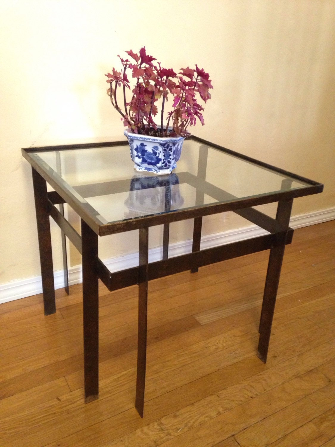 Modern Gothic Steel and Glass End Table – Haute Juice