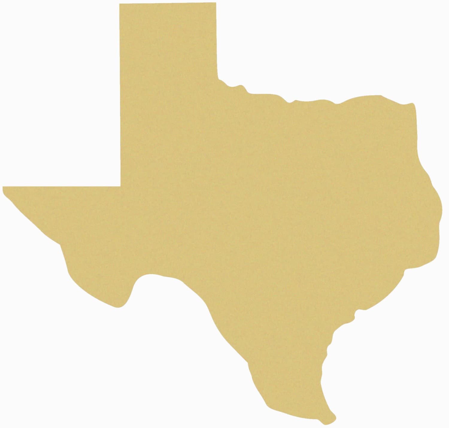 Texas State Unfinished Wooden Shape Paintable by BuildACrossCanton