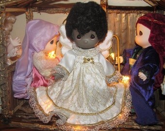 Black African American Christmas Angel Tree Topper by "Precious Moments ...