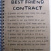 ReALiStiC Best Friend Contract 5 x 7 journal