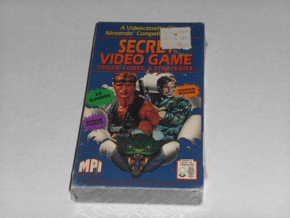 Sealed Nintendo Vintage Video Game VHS Tape by TreasureTimeCapsule