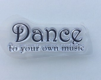 Dance rubber stamp | Etsy