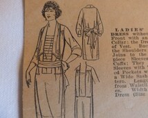 Popular items for 1920s sewing pattern on Etsy