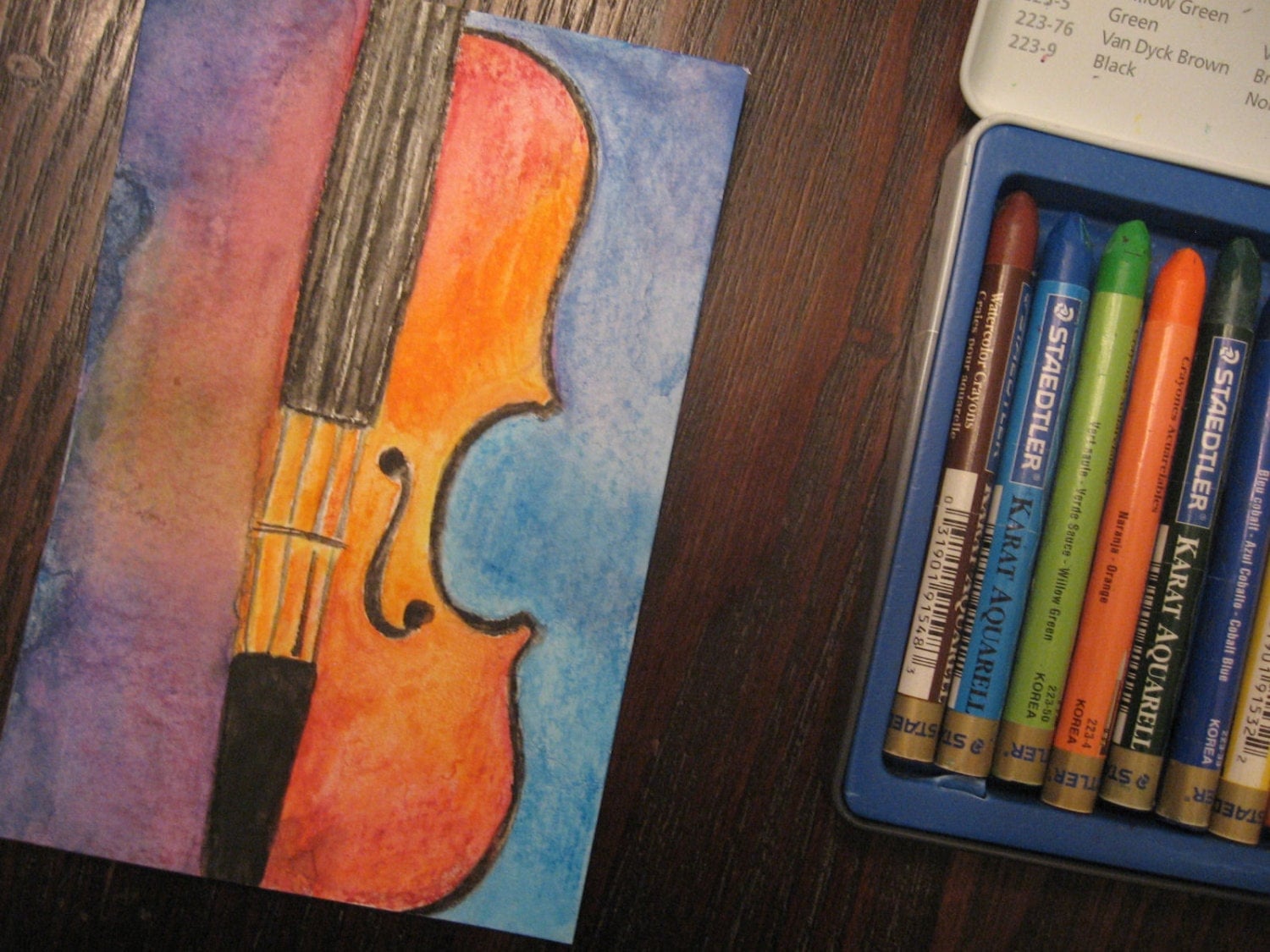 VIOLIN ART PAINTING violinist gift violins cello paintings