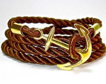 Gold anchor charm | Etsy