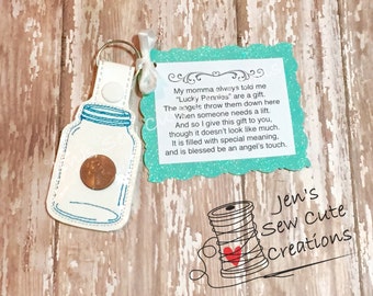 Mason jar keychain | Etsy