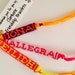 Custom Name Friendship Bracelet Custom Word Friendship